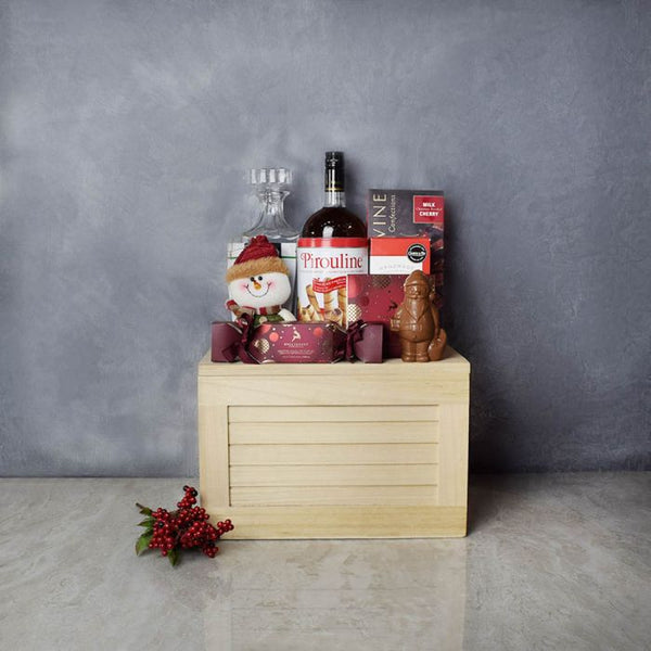 Sweet Treats & Liquor Gift Set - America Baskets - America Delivery.